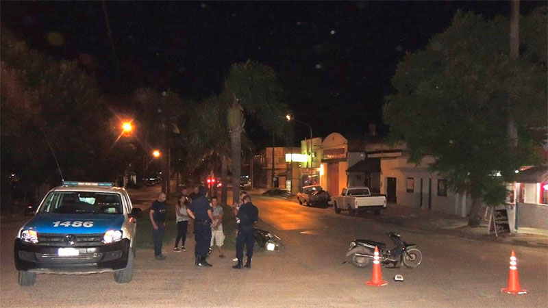 Salieron corriendo tras protagonizar un choque entre motos | Elonce.com