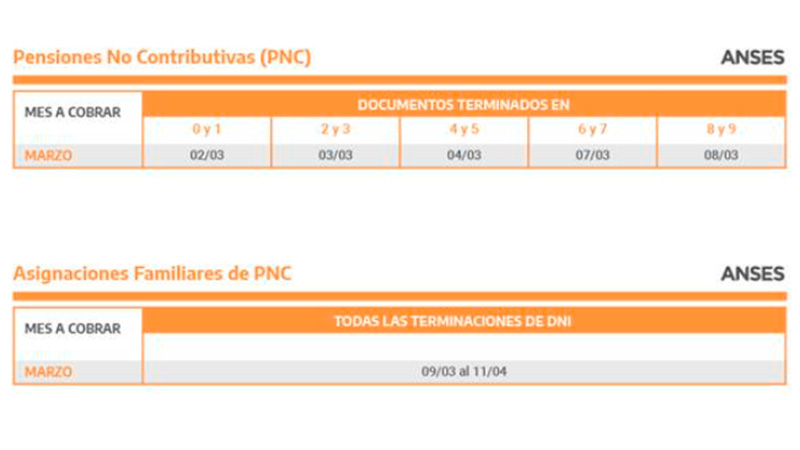 Jubilaciones, pensiones y AUH: los calendarios de pagos de Anses para marzo | Elonce.com