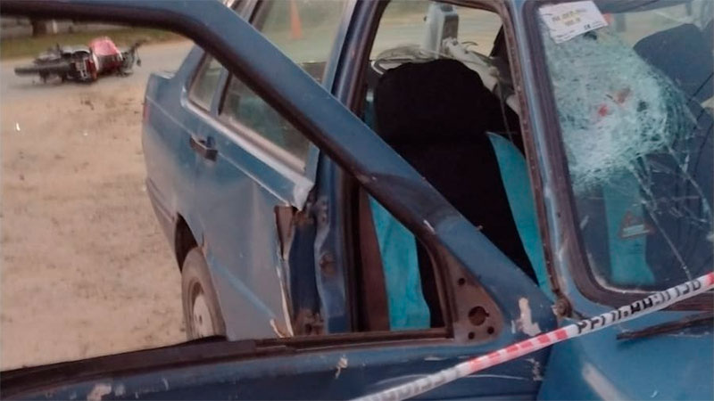 Tras Choque Entre Auto Y Moto Dos Personas Fueron Hospitalizadas