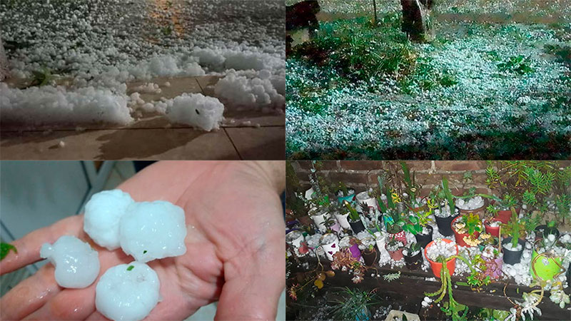 Fotos y videos: impresionante granizada en localidad entrerriana ...