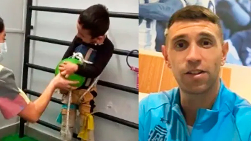 Emociones compartidas: el mensaje del Dibu Martínez a un nene ...