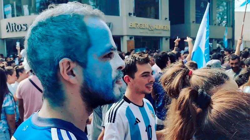 Así festejó Gualeguay, cuna de uno de los flamantes campeones ...
