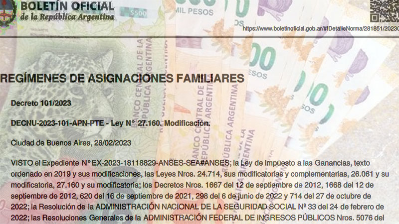 Nuevos montos de asignaciones familiares: oficializan suba de tope de ingresos | Elonce.com