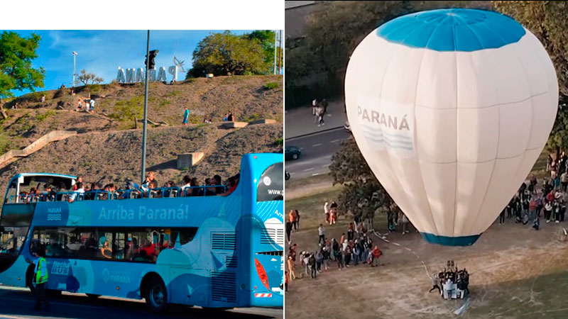 Gran demanda para ascenso en globo aerostático y paseos en bus ...