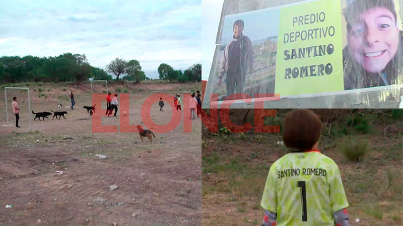 Canchita de fútbol de barrio Las Piedras lleva el nombre de Santino ...