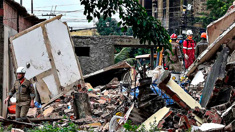 Ocho muertos y cinco atrapados bajo escombros por derrumbe de edificio en Brasil | Elonce.com