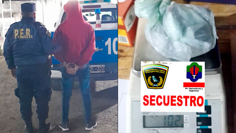 Detuvieron a joven que había comprado marihuana en la zona de la ...