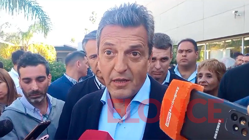 Massa visitó Concordia y dijo: “A la pobreza se le gana con trabajo y ...