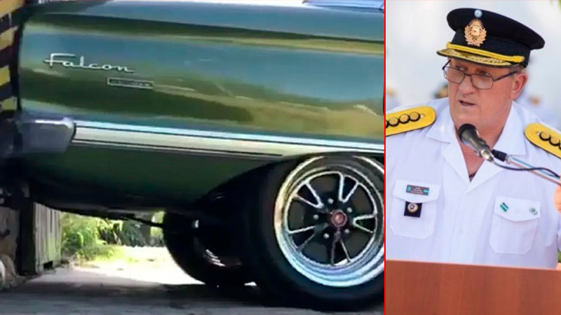 Suspenden al comisario del video con Falcon verde para amenazar a ...