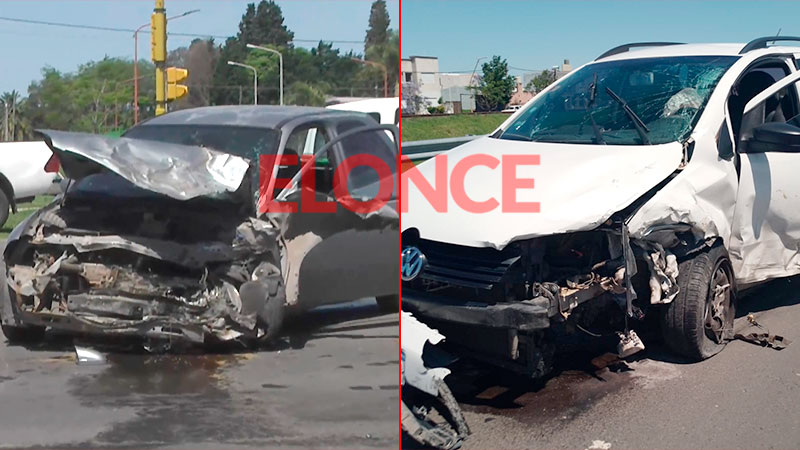 Impresionante accidente sobre la Ruta 11: dos autos chocaron en Oro ...
