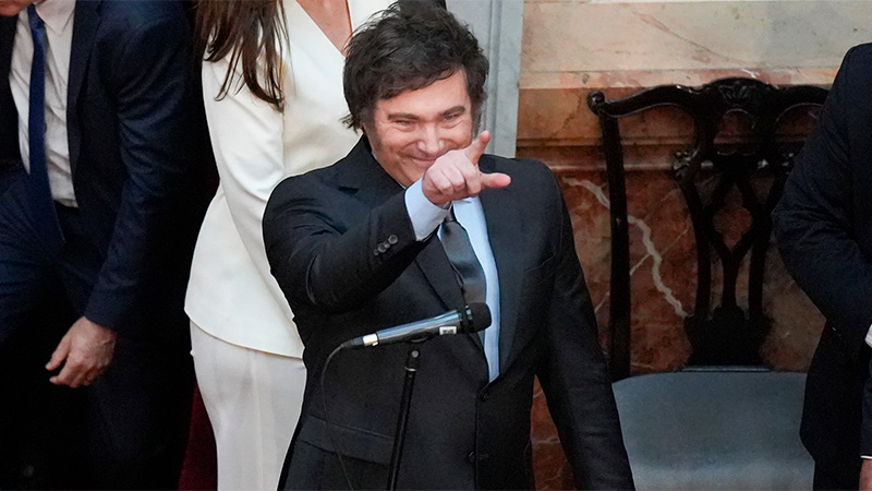 Los detalles de color de la asunción del Presidente Javier Milei ...