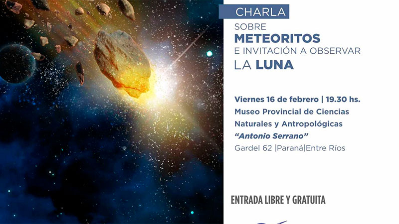 Darán charla sobre meteoritos y se podrá observar la luna con ...
