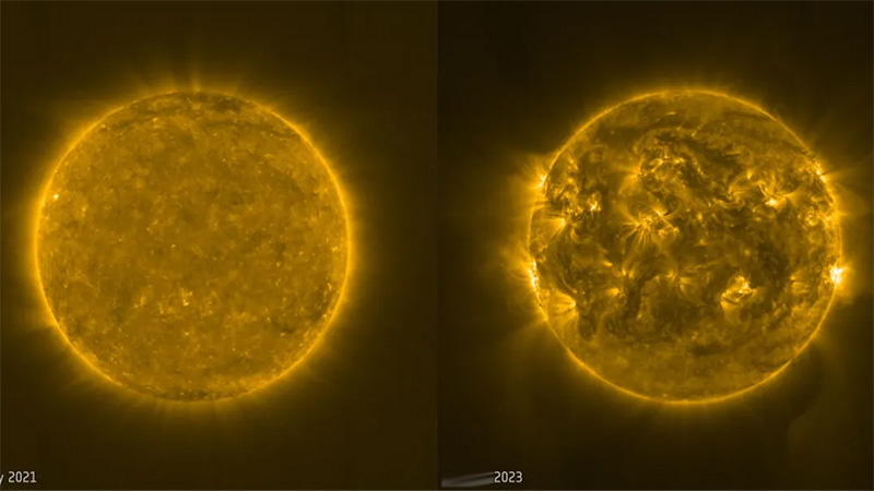 Imagen muestra cómo ha cambiado el Sol en tan solo dos años | Elonce.com
