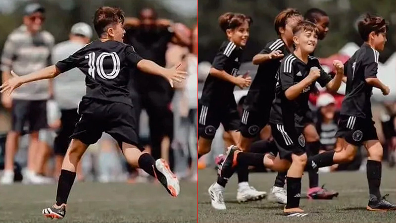 El hijo mayor de Lionel Messi marcó un golazo y ganó un título: el ...