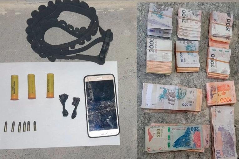 Incautaron medio millón de pesos y cartuchería en María Grande | Elonce.com